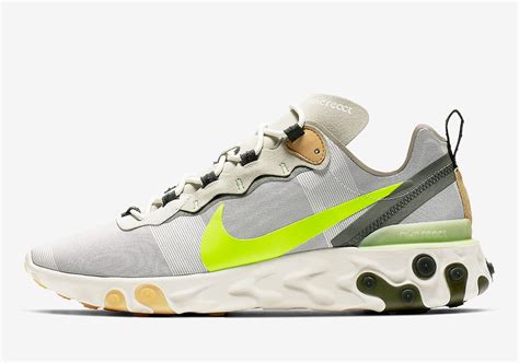 Nike React Element 55 Volt Swoosh Release Info Justfreshkicks