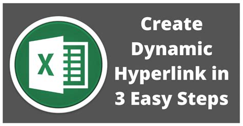 Create Dynamic Hyperlink In Excel 3 Easy Steps Exceldatapro