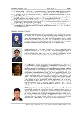 A Review Paper On Memory Fault Models And Test Algorithms PDF