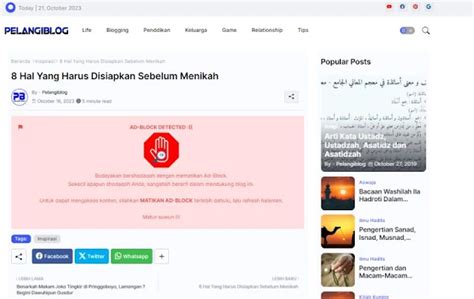 Cara Memasang Script Anti Adblock Di Blogger