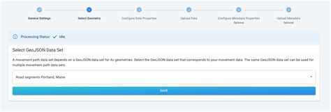 configure movement path data sets