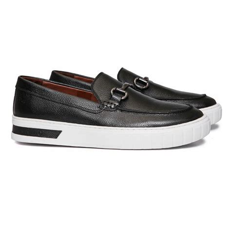 Sapato Casual Masculino Kalel Preto Samello Samello