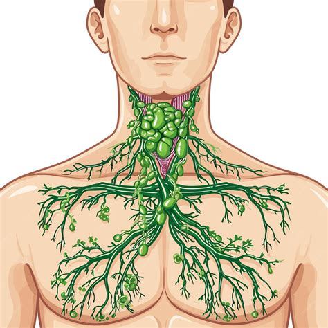 Premium Vector Thoracic And Mediastinal Lymph Nodes