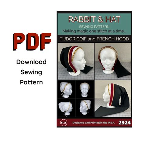 Pdf Tudor Coif Cap And French Hood 2924 New Rabbit And Hat Sewing