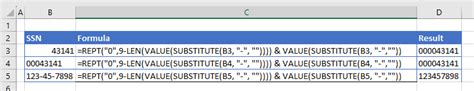 Format SSN Numbers In Excel And Google Sheets Automate Excel