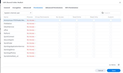 Synology NAS Shared Folder Android Server Emby Community