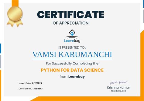 Vamsi Karumanchi On Linkedin I Would Like To Share That I Have