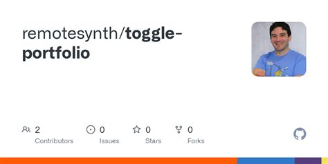 GitHub Remotesynth Toggle Portfolio