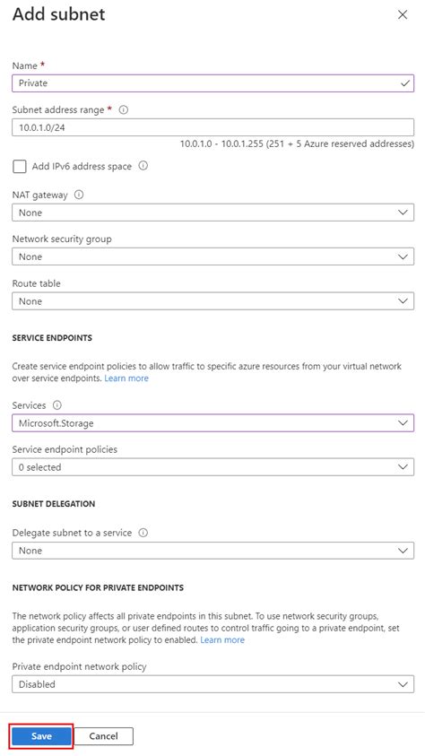 Tutorial Restrict Access To Paas Resources With Service Endpoints Azure Portal Microsoft Learn