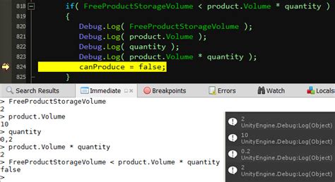 if statement monodevelop c script execution bug stack overflow