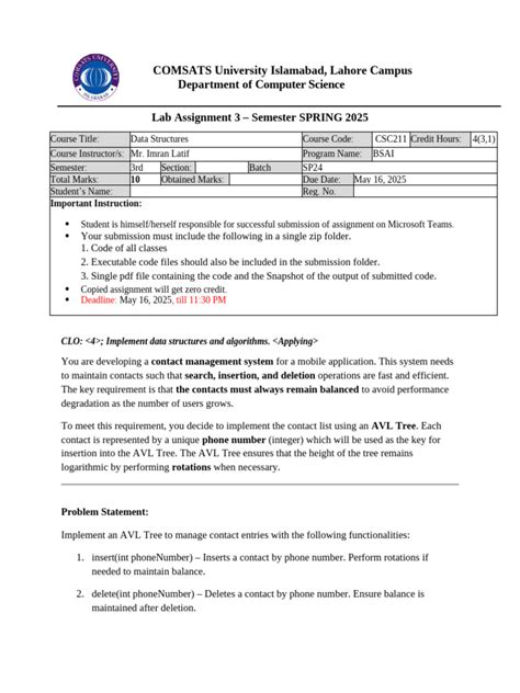 Lab Assignment 3 Statement Pdf Computer File Computer Programming