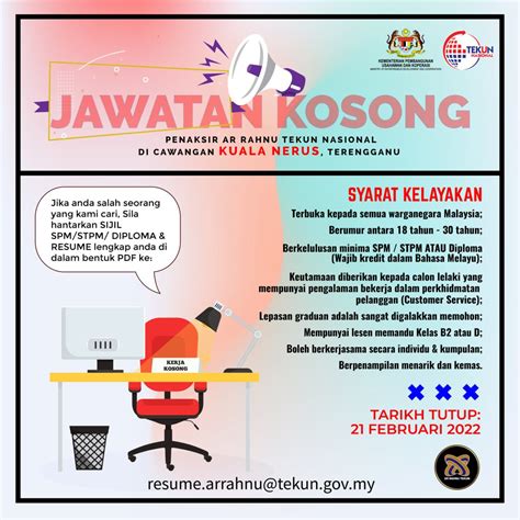 Iklan Jawatan Kosong Terkini Tekun Nasional • Jawatan Kosong Terkini