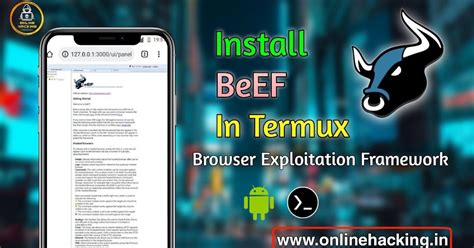 🐂beef browser exploitation framework ferramenta de hacking de
