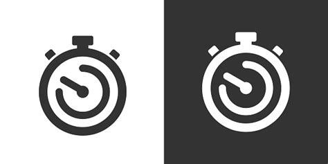 스톱워치 단색 아이콘 데이터 전략 계획 연구 입체 아이콘 모음을 포함합니다 벡터 일러스트 레이 션입니다 웹사이트 디자인 로고 앱 템플릿 Ui 등 24에 대한 스톡 벡터 아트