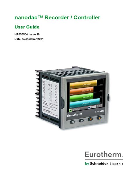 Ha030554 Nanodac Recorder Controller User Guide Ha030554 Issue 16 Pdf Parameter
