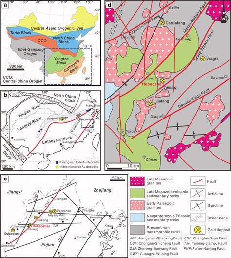 A Tectonic Framework Of China B Tectonic Sketch Map Of South China