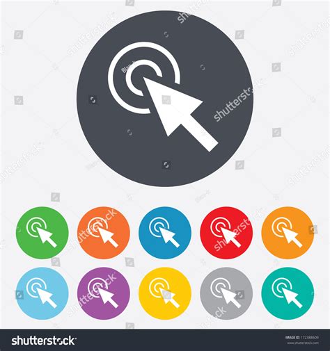mouse cursor sign icon pointer symbol stock vector royalty free