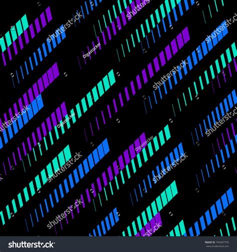 Abstract Geometric Seamless Pattern Colorful Diagonal Stock Vector Royalty Free