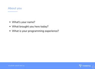 Build Your Own Website Intro To HTML CSS PPT