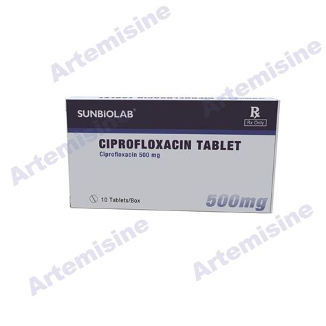 Ciprofloxacin Tablets 500mg Sinophare Bio Technology Co Ltd