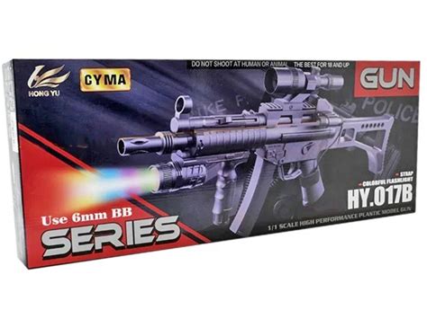 Hy017b Bb Gun Mp5 Spring Airsoft Rifle Blue 2 Tone Military Toys