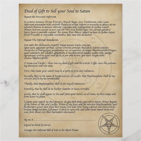 Sell Your Soul To Satan Flyer Zazzle