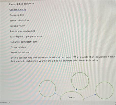 solved please define each term gender identity biological