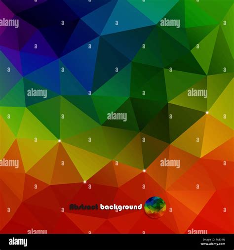 Abstract Colorful Polygonal Background For Your Design Stock Vector