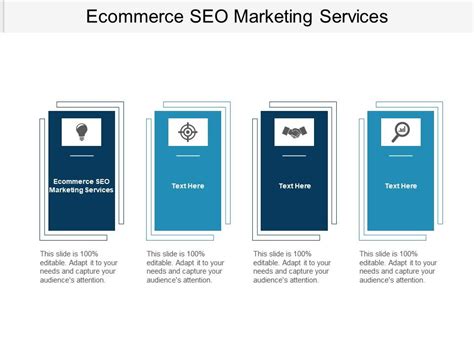 Ecommerce Seo Marketing Services Ppt Powerpoint Presentation Summary Slideshow Cpb