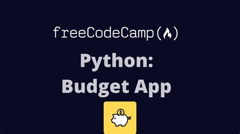 Freecodecamp Python Project 1 Budget App Part 1 Youtube