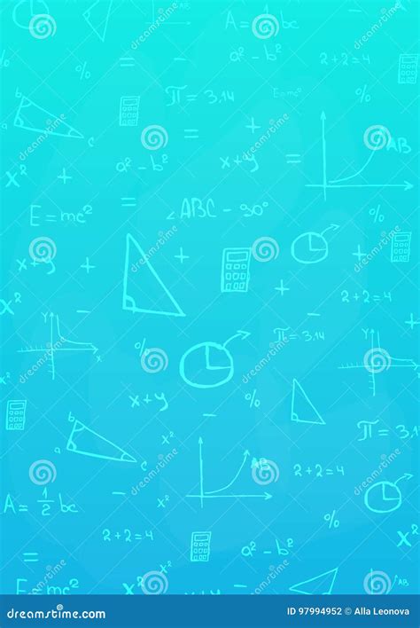 mathematics subject back to school background education banner stock
