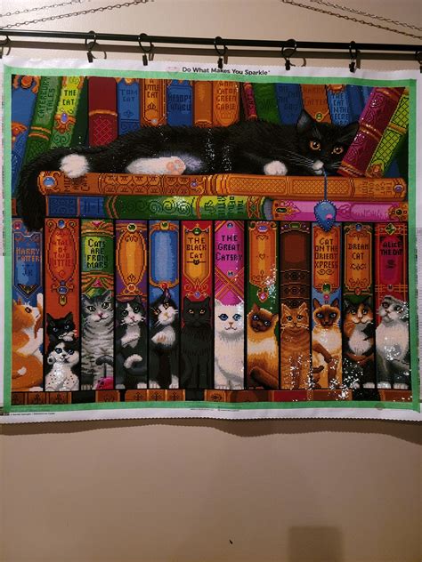 Cat Bookshelf Diamond Art Club