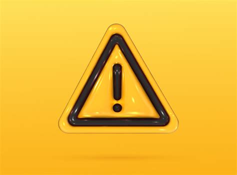 Caution Sign 3d 12701236 Vector Art At Vecteezy