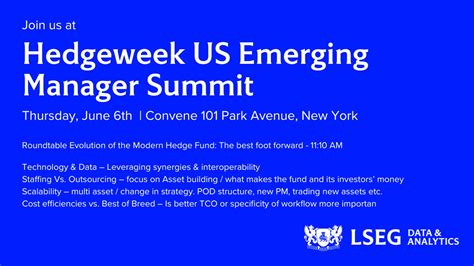 Lseg Data And Analytics On Linkedin Lseg Data And Analytics Is Proud Sponsor Of Hedgeweek Us