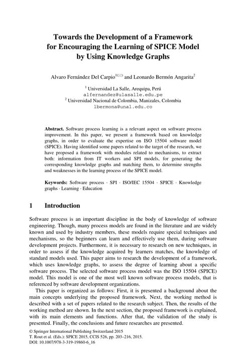 Pdf Towards The Development Of A Framework For Encouraging The