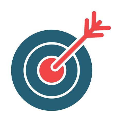 Objective Vector Glyph Two Color Icon For Personal And Commercial Use