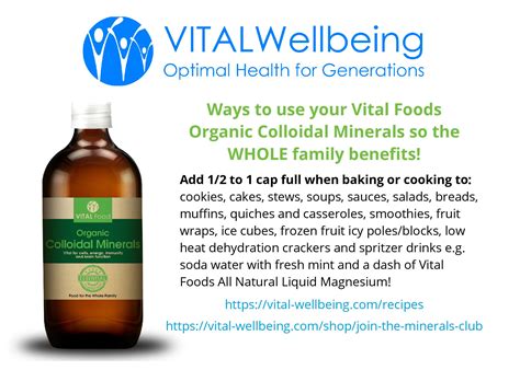 Plant Derived Organic Colloidal Minerals Vital Wellbeing