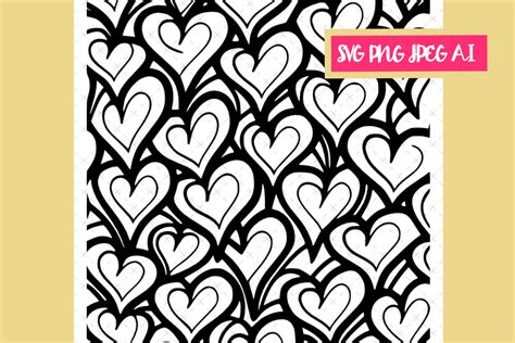 Hearts Pattern Background Graphic By Creative Kim Designs · Creative