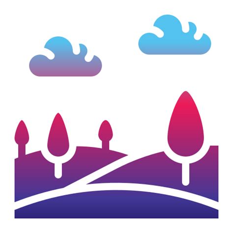 Landscape Generic Gradient Outline Icon Landscape Generic Gradient Outline Icon