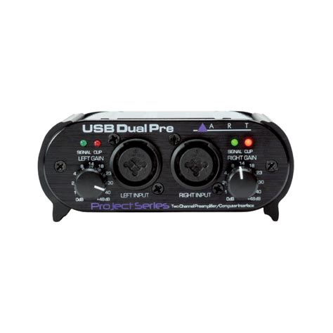 Art Usb Dual Pre Usb Preampinterface With 2 X Xlrtrs Inputs 2 X Trs