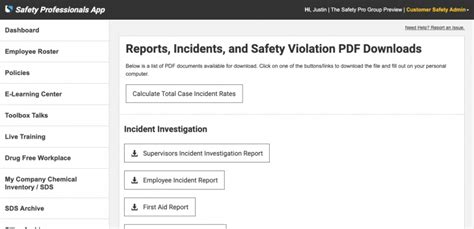 Safety Report Templates The Safety Pro Group