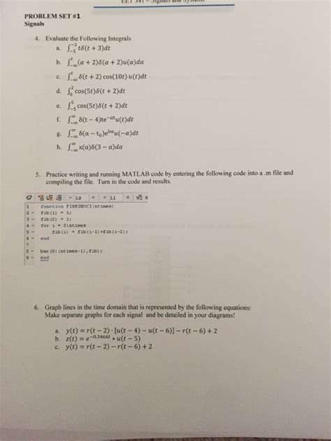 solved problem set 1 signals using a combination of ramp