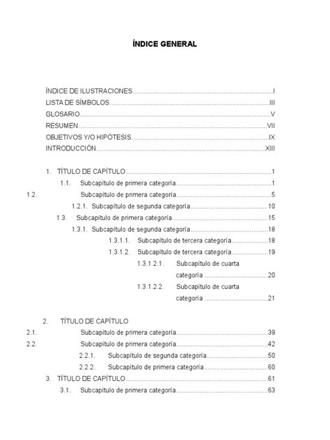 Ejemplos De Índices Y Estructuras Pdf