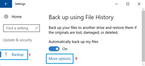 How To Backup Files Using File History In Windows Techbout