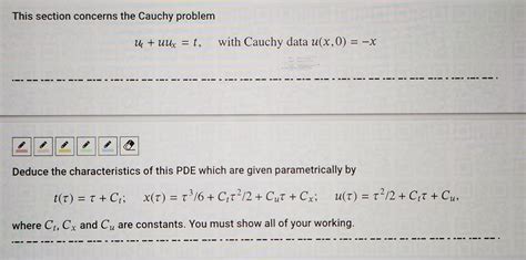 solved this section concerns the cauchy problem ut uux t