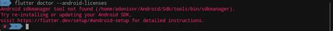 Flutter Android Sdkmanager Tool Not Found Stack Overflow