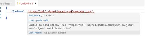 Json Schema Validation Failed Without Details 768 · Issue 127769 · Microsoftvscode