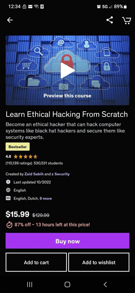Wanting To Take A Udemy Course On Ethical Hacking Which One Of These