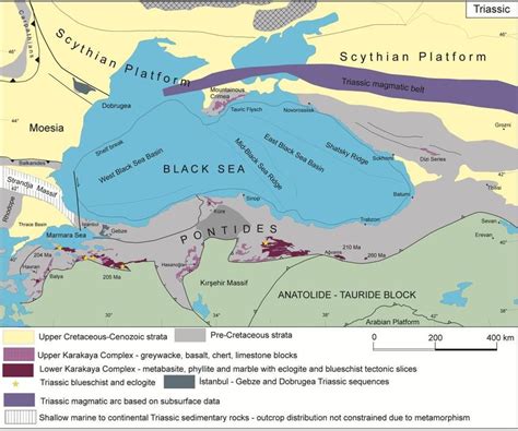 Outcrops Of Triassic Subduction Accretion Complexes Karakaya Complex Download Scientific