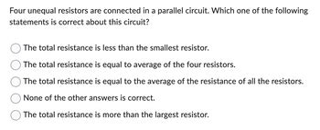 Answered Four Unequal Resistors Are Connected In Bartleby